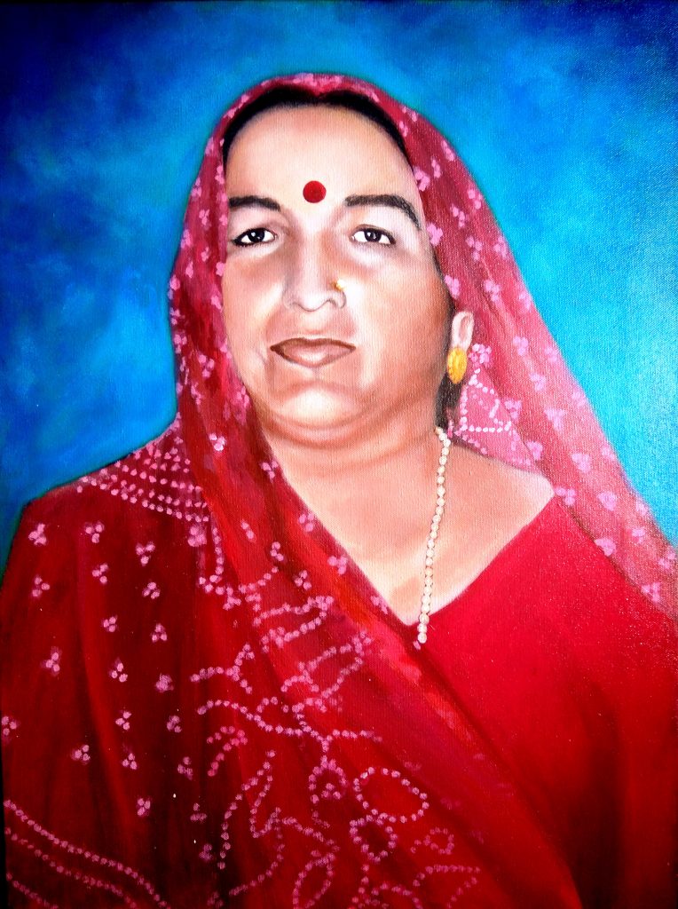 1 Person acrylic portrait painting on A2 size | giftasketch.com